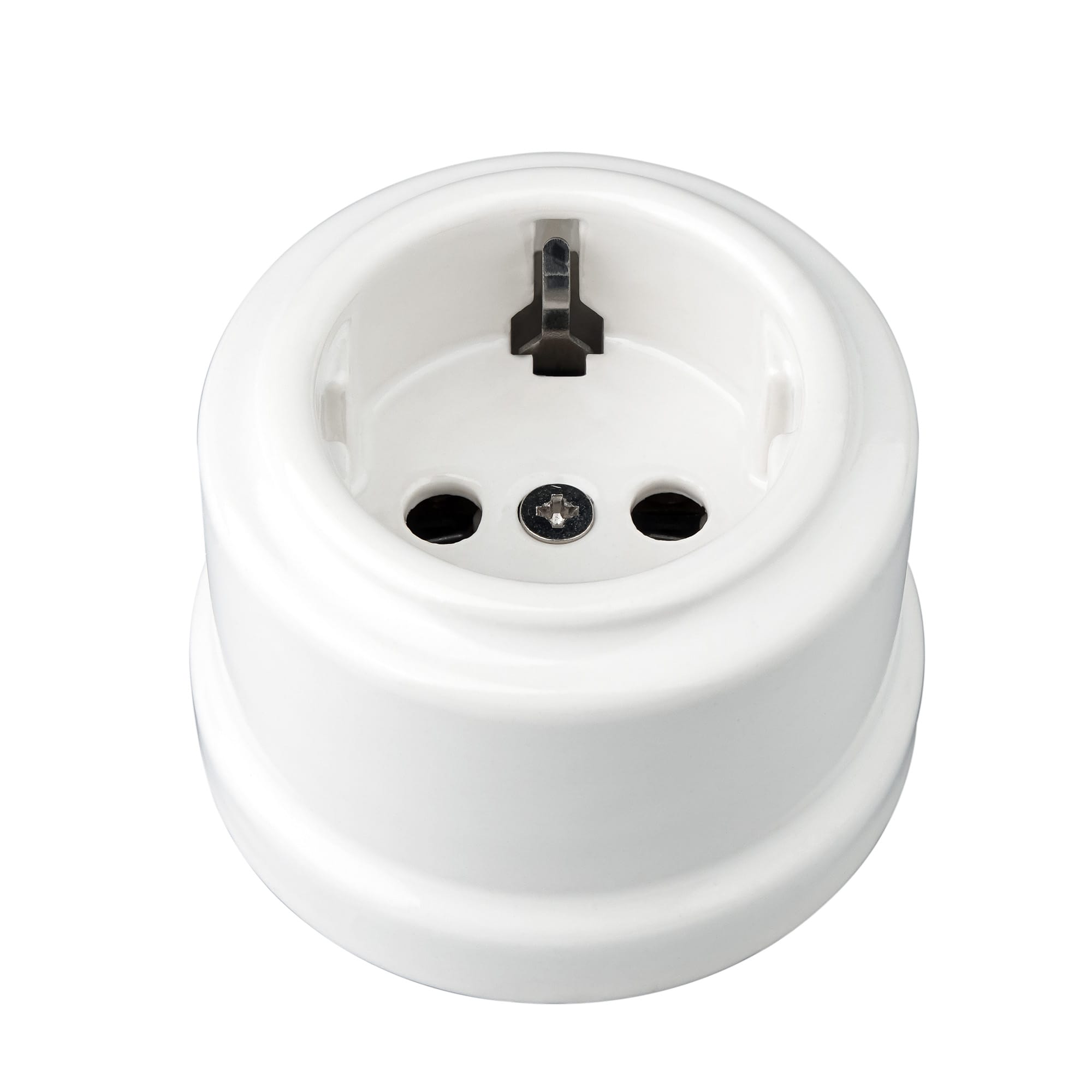 Lightstock Retro Aufputz-Steckdose aus Porzellan