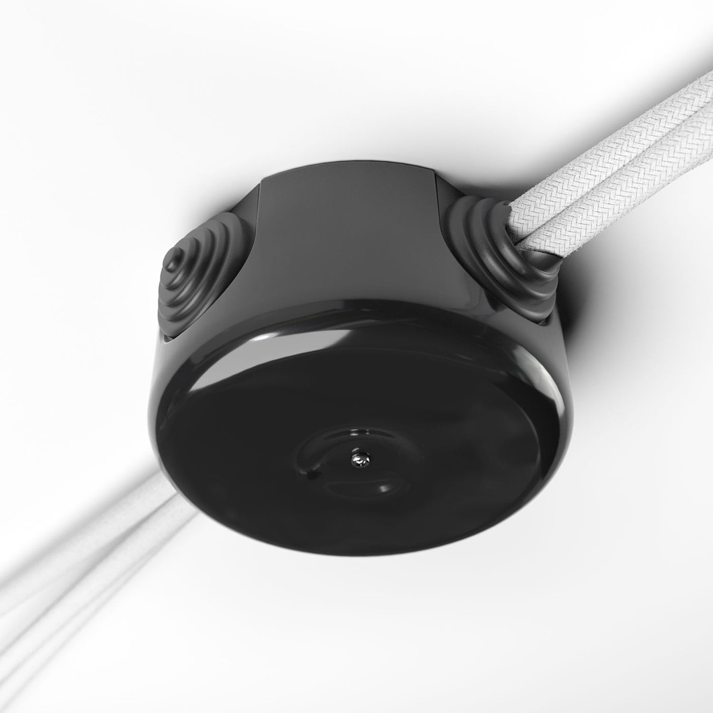 Große Verteilerdose aus Porzellan, dekorative Abzweigdose